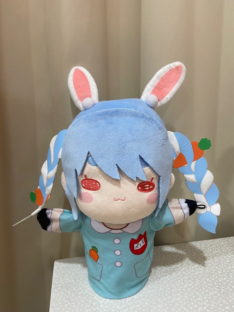Usada Pekora Hand Puppet Plush, Hobbies & Toys, Toys & Games on Carousell