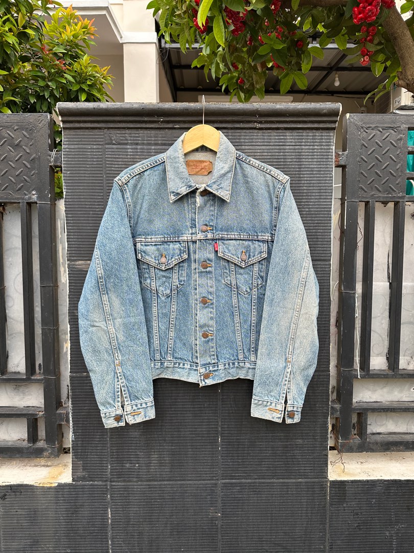 VINTAGE LEVIS 70505 BLUE DENIM TRUCKER JACKET USA NOT MOMOTARO IRON HEART LEE WRANGLER BIG E ...