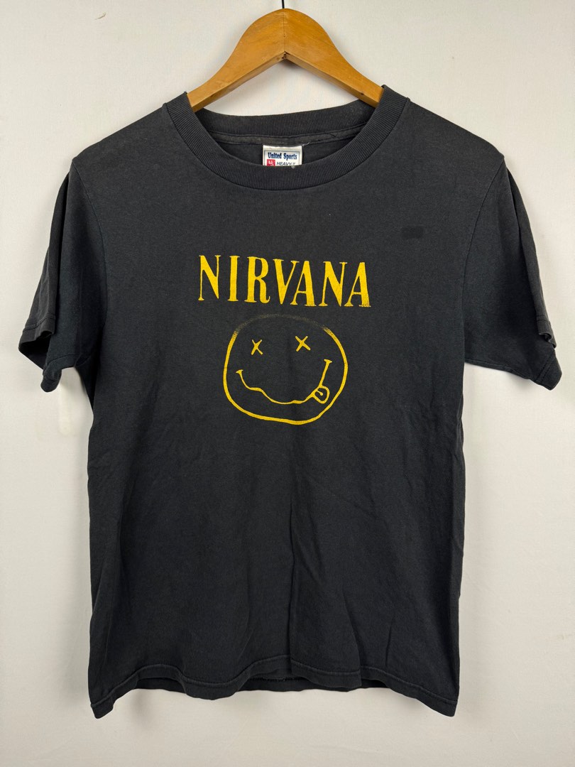 Vintage Nirvana grunge smile, Men's Fashion, Tops & Sets, Tshirts ...