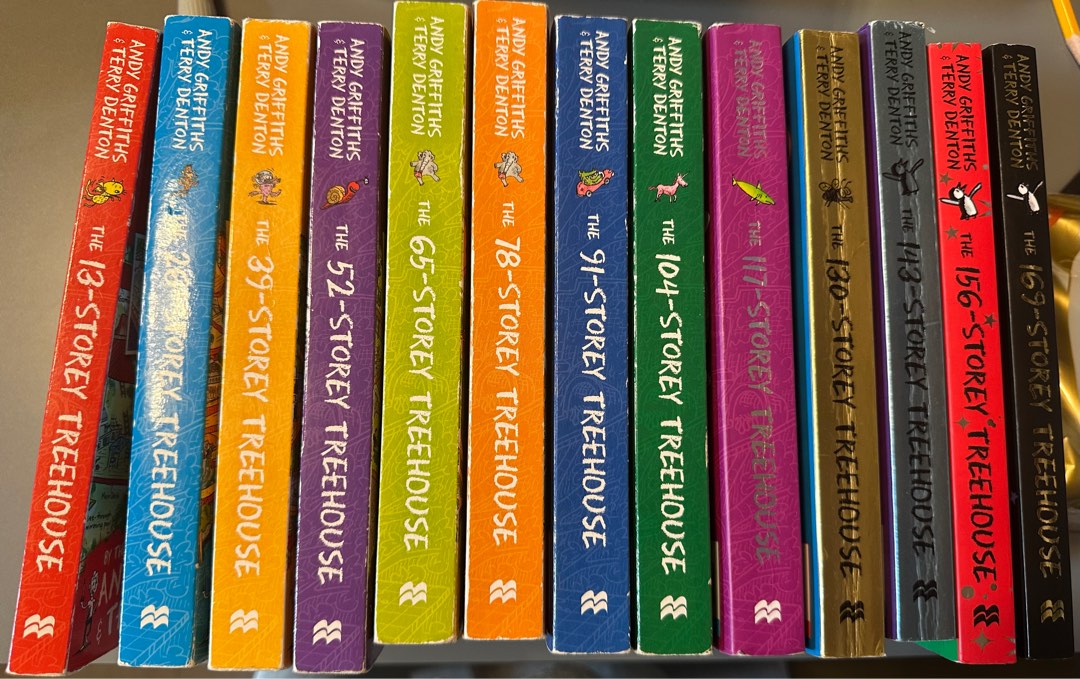 13 to 169 storey treehouse 一套14本 共$100, 興趣及遊戲, 書本 & 文具, 小說及非小說 - Carousell