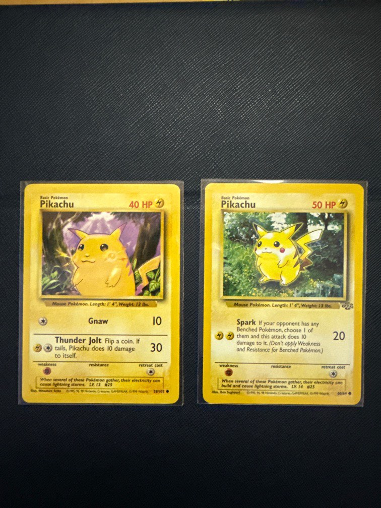 1999 Pikachu base set and jungle set, Hobbies & Toys, Memorabilia ...