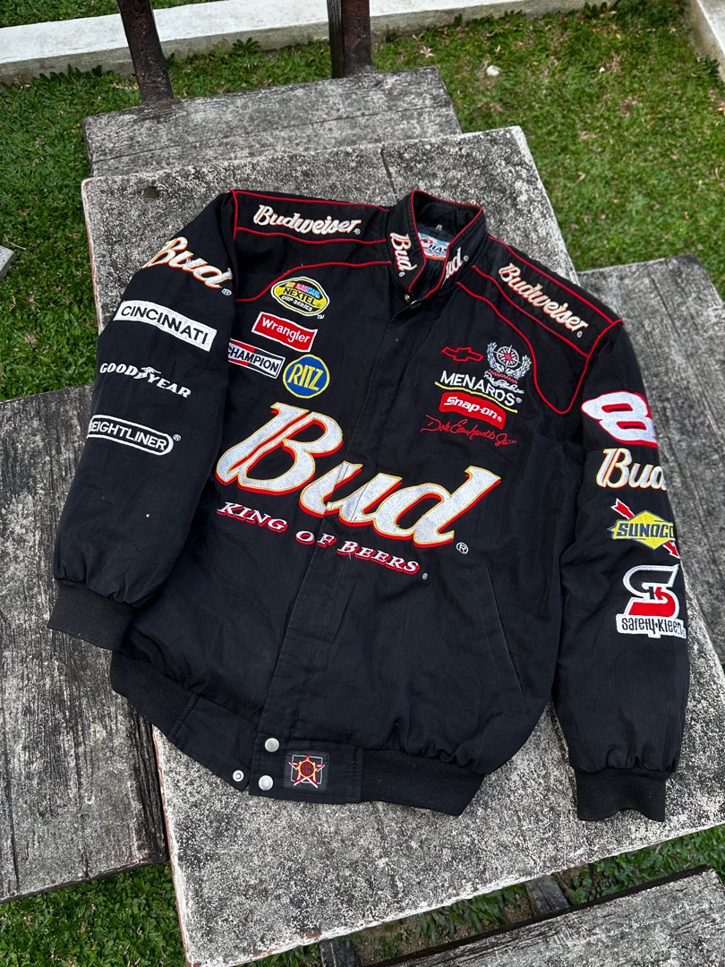 2006 Black Dale Jr Budweiser Racing Jacket, Men's Fashion, Coats ...