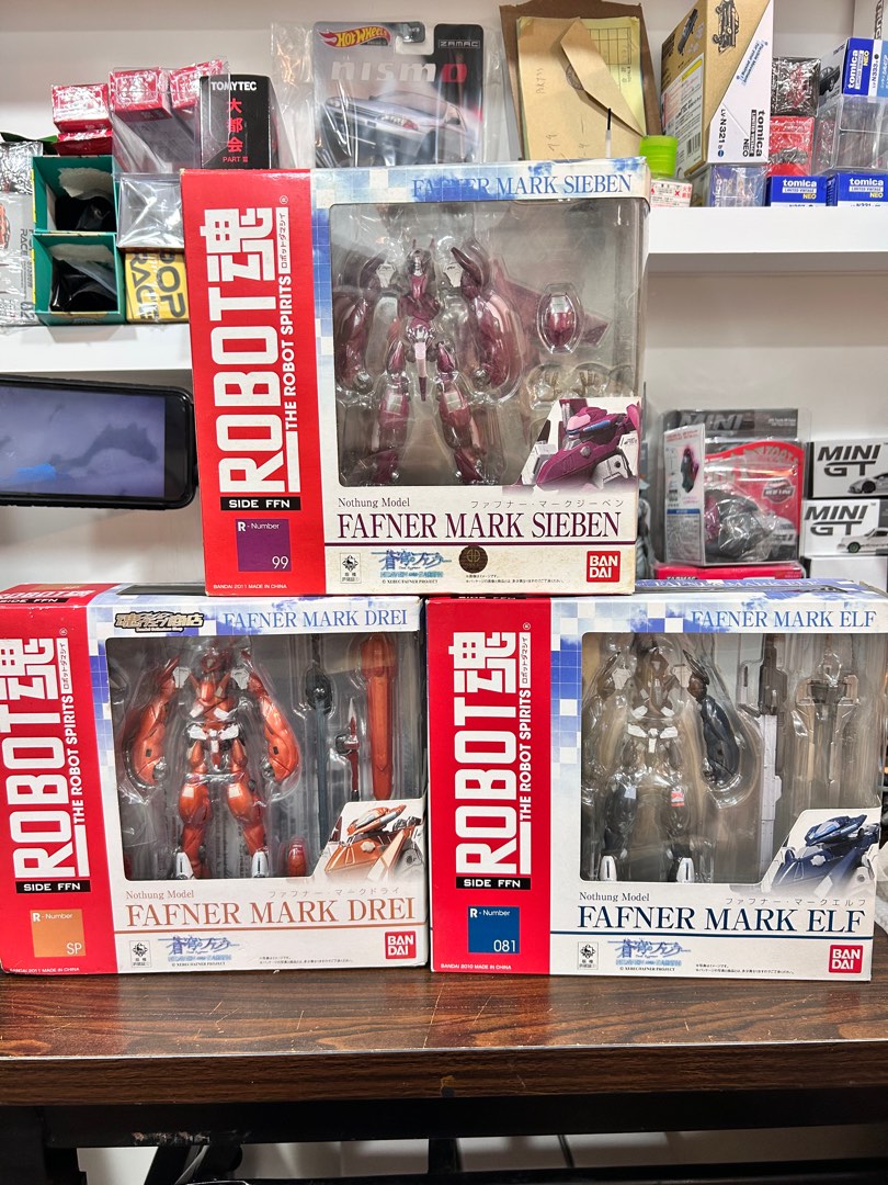 現貨 全新未開 盒殘 一套3隻 Bandai 魂商店 限定 Robot 魂 SP 魂限 蒼穹之法 芙娜 Fafner Mark Drei 蒼穹 ...