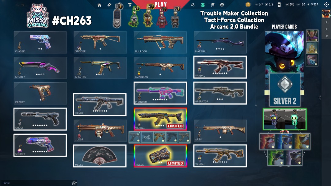 WTS Silver Valorant Account - Arcane Gauntlet | Arcane Vandal | Arcane ...