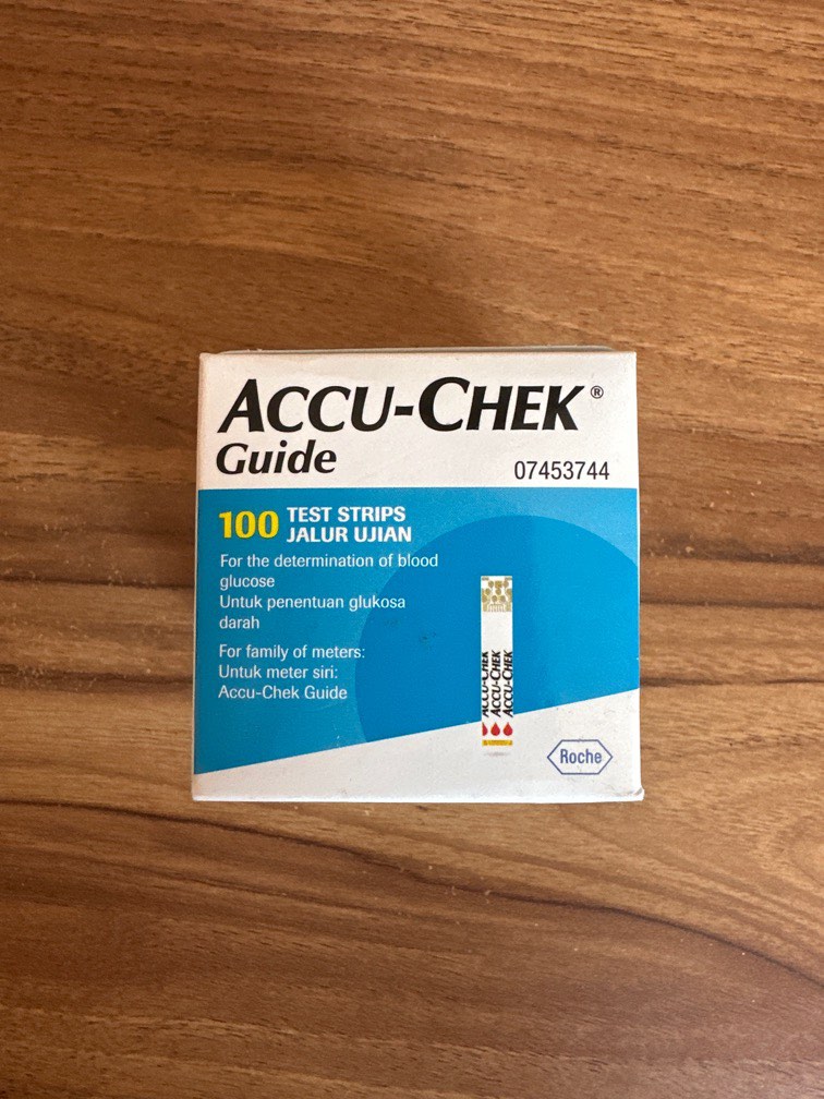 Accu-Chek Guide 100 Pack Test strips, Health & Nutrition, Medical ...
