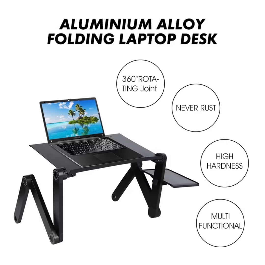 Adjustable Folding Laptop Table | Ergonomic Portable Laptop Stand ...