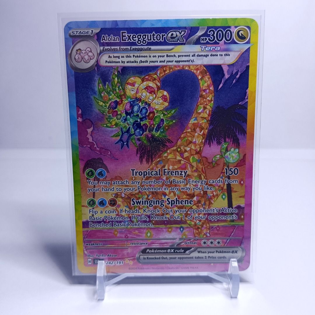 Alolan Exeggutor ex #242 Pokemon Card - Surging Sparks - Special ...