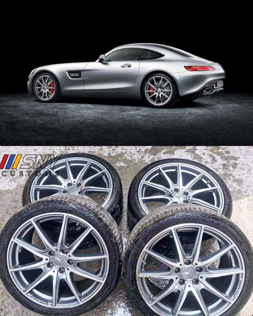 Amg GTS original 19 and 20 Broken Rims Mags Z Rating tires Mercedes ...