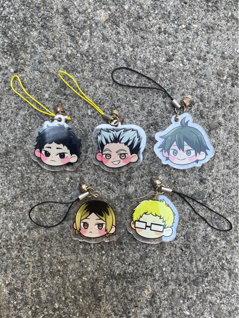 Anime Haikyuu Acrylic Keychains (Akaashi, Bokuto, Yamaguchi, Kenma ...