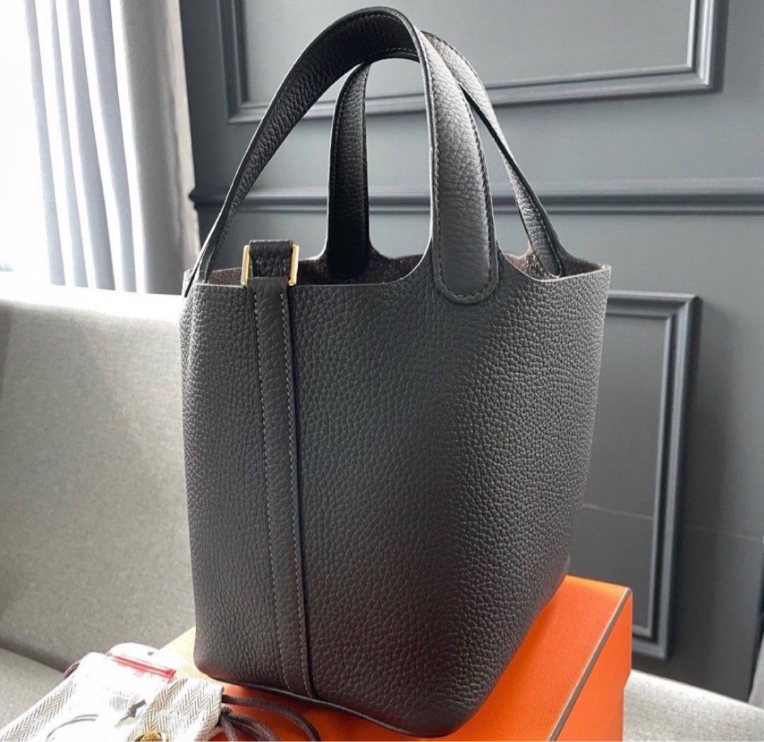 Authentic Hermes Picotin 18 Macassar GHW Taurillon Clemence Brand New ...