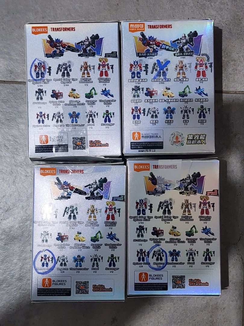 Blokees Transformers Galaxy Defender Version 1 Optimus Prime & Megatron (Secret & Normal ...