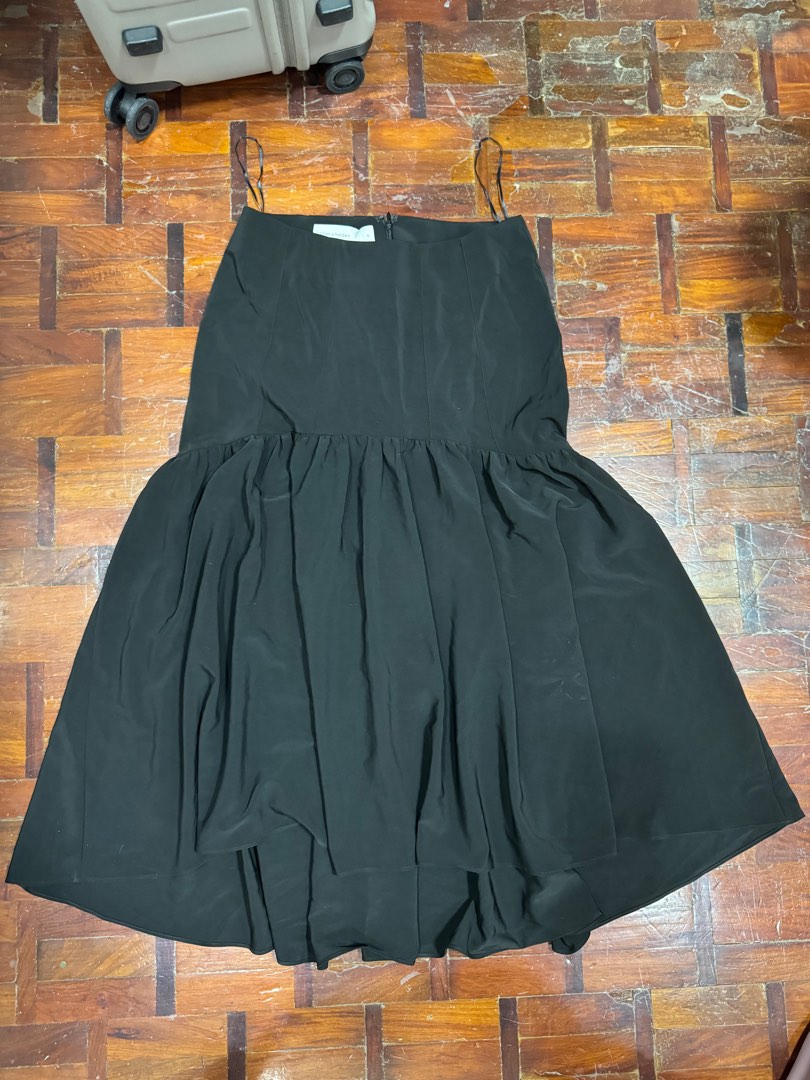 BNWT Harlan Holden black shirred pipe skirt black, Women's Fashion ...