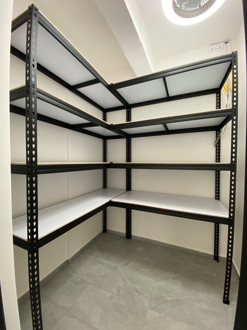 Boltless rack, Metal storage rack, L shape rack, Home rack, Display ...