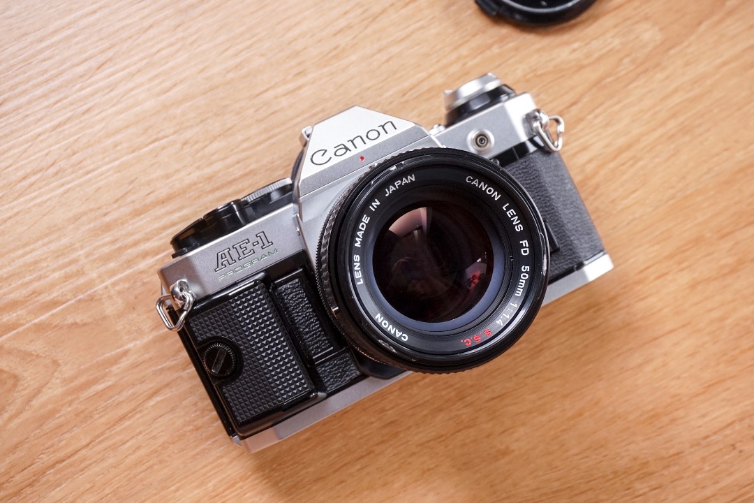 Canon AE-1p Program + Canon 50mm f1.4 SSC SLR film camera set ...