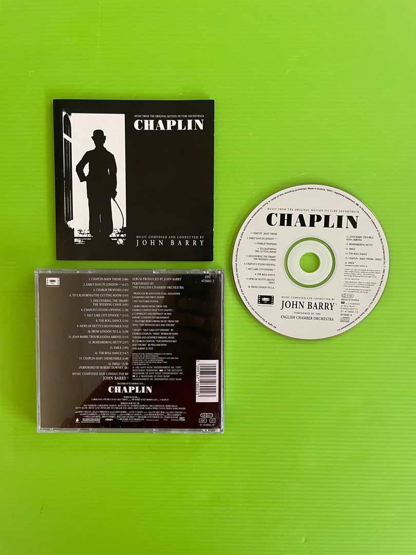 CD Chaplin Music From The Motion Picture Soundtrack, Hobbies & Toys ...