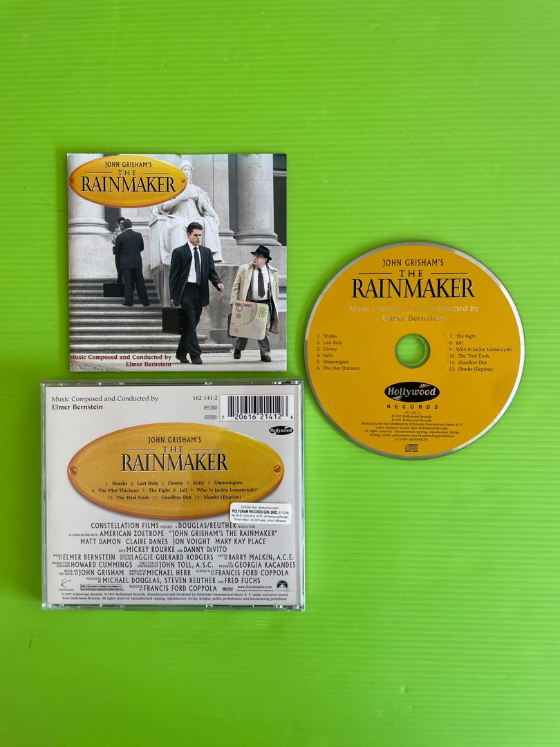 CD The Rainmaker Movie Music Component By Elmer Bernstein, Hobbies & Toys, Music & Media, CDs ...