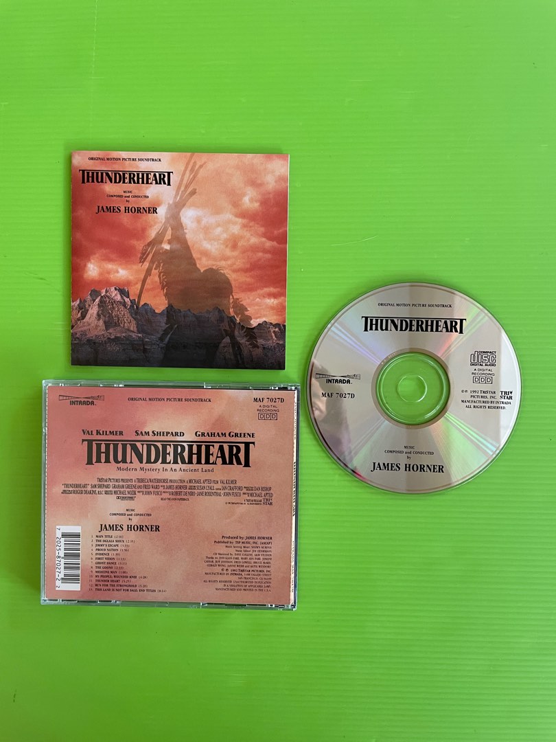 CD Thunderheart Original Motion Picture Soundtrack Music By James ...