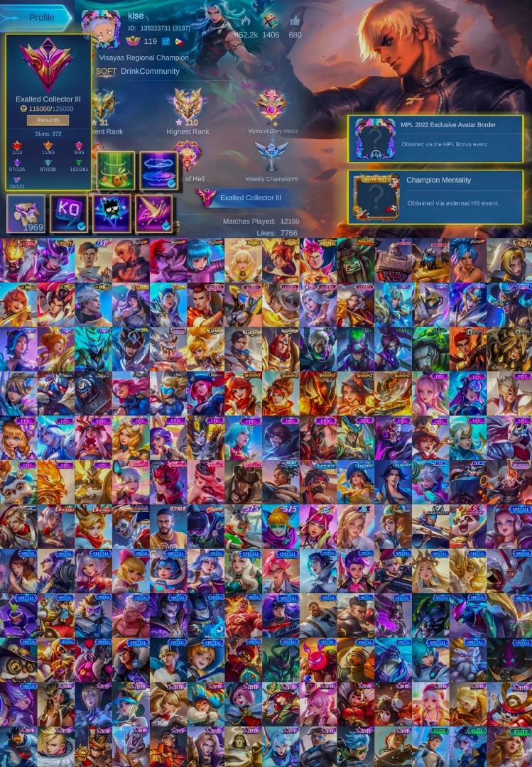 [CHEAP] Franco Legend | KOF CHOU & GS | Gusion 1111 | Wanwan Coll | ALL ...