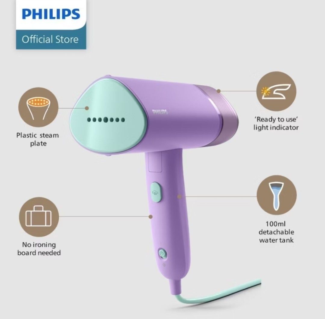 PHILIPS 3000 Series Handheld Garment Steamer - STH3010/30, Compact ...
