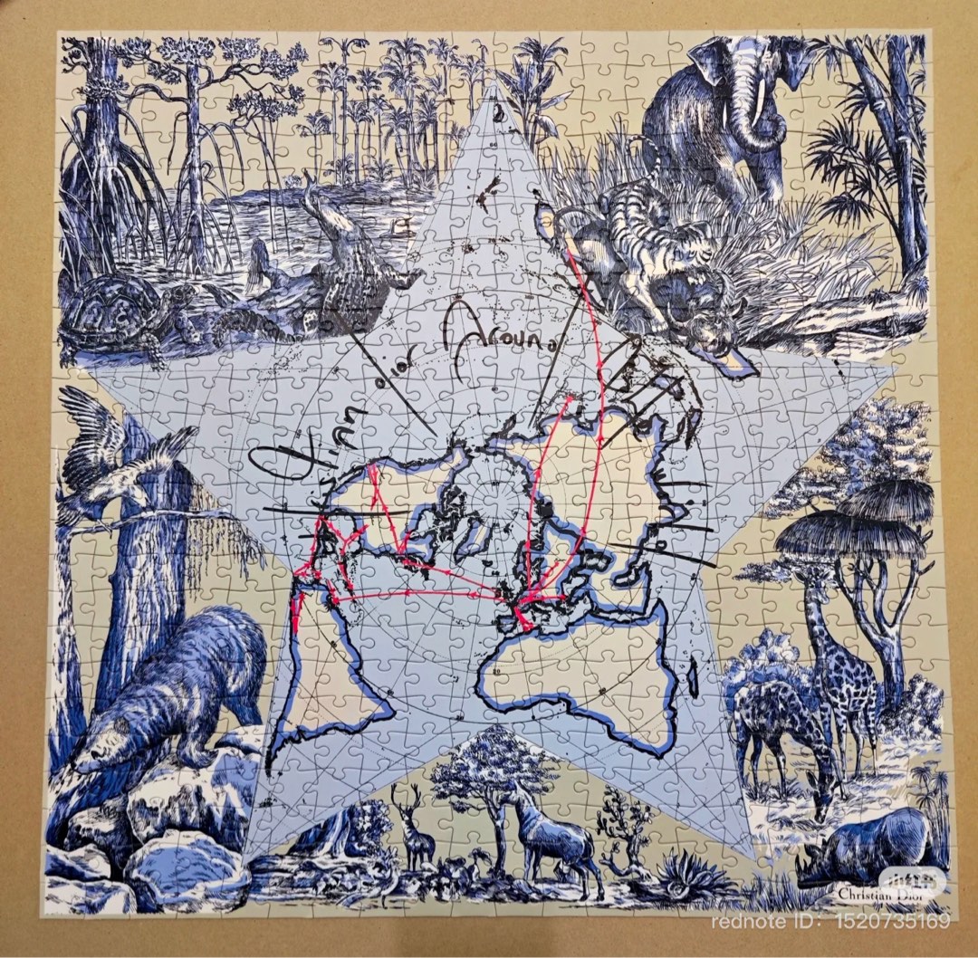 Christian Dior Around The World 500 Pieces Puzzle Limited Edition ...