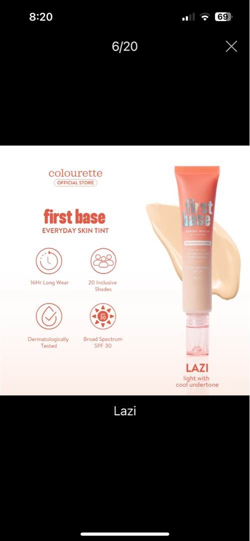 Colourette First Base skin tint, Beauty & Personal Care, Face, Makeup ...