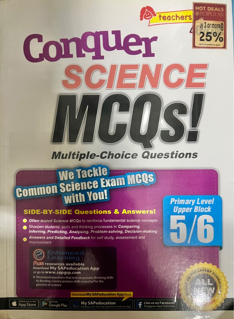 Conquer Science MCQs P5 & 6, Hobbies & Toys, Books & Magazines ...