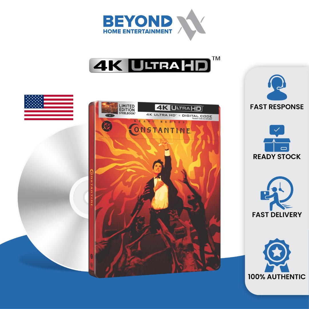 Constantine Limited Edition Steelbook [4K Ultra HD], Hobbies & Toys ...