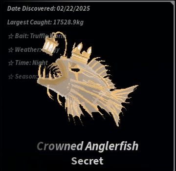 Crowned Anglerfish Roblox fisch (RM 0.99 each) DM TO BUY . Fisch roblox ...