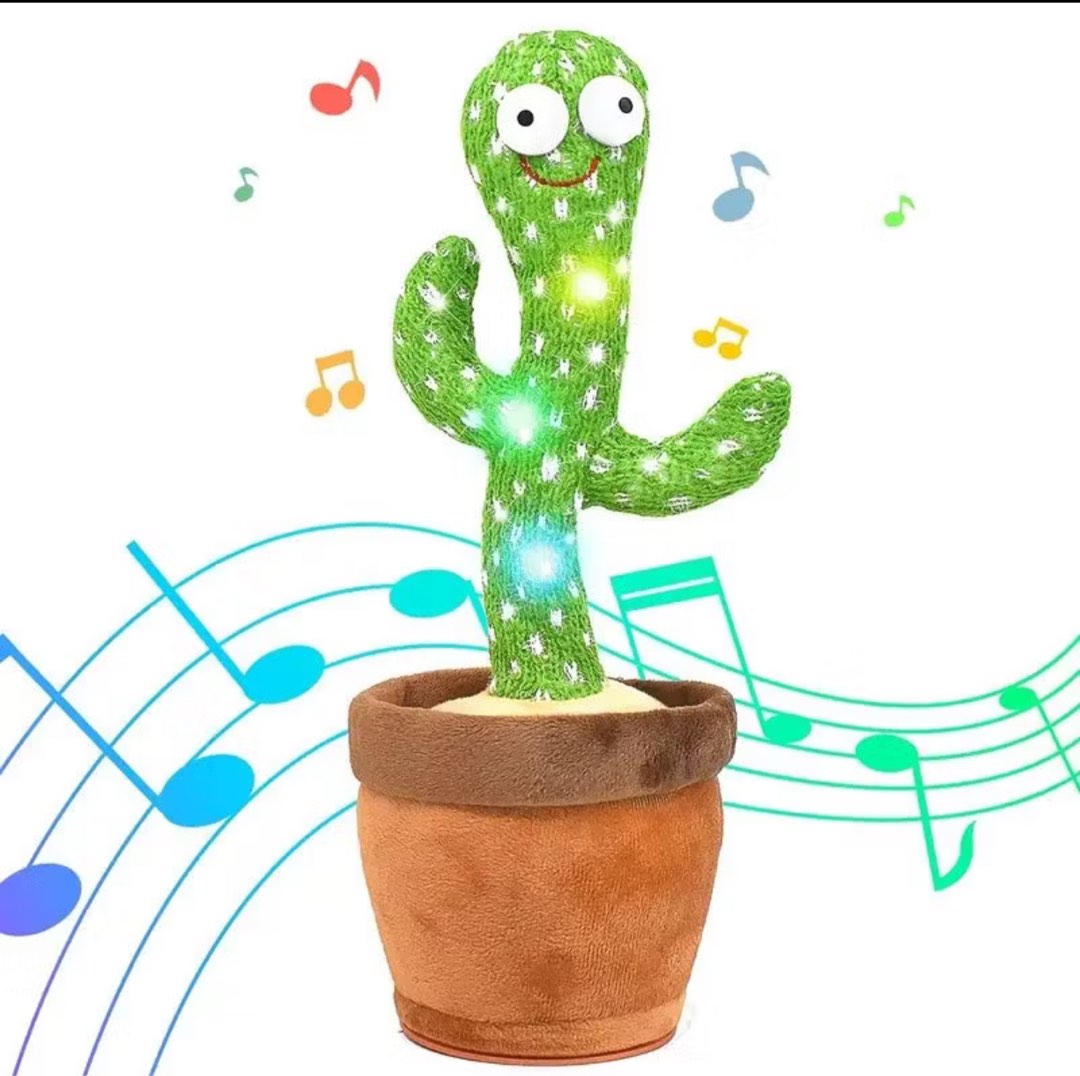 Dancing Cactus Speaking Cactus Baby Toy, Wrought Singing Cactus ...