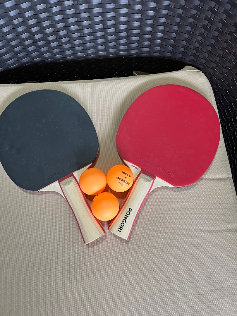 Decathlon Table Tennis Racket and Balls, Sports Equipment, Sports ...