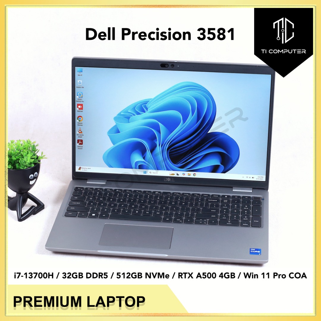 Dell Precision 3581 Core i7-13700H 32GB DDR5 RAM 512GB NVMe SSD NVIDIA ...
