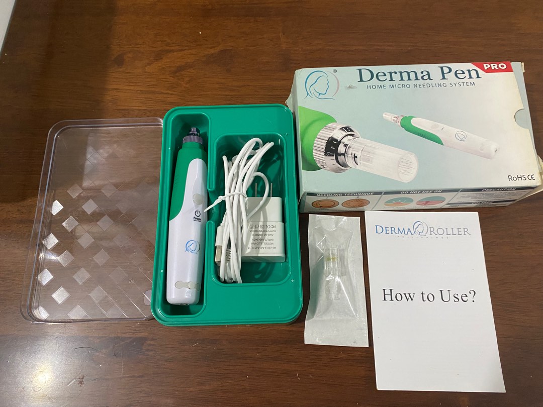 Derma Pen Pro with free 12 needle head, Beauty & Personal Care, Face ...