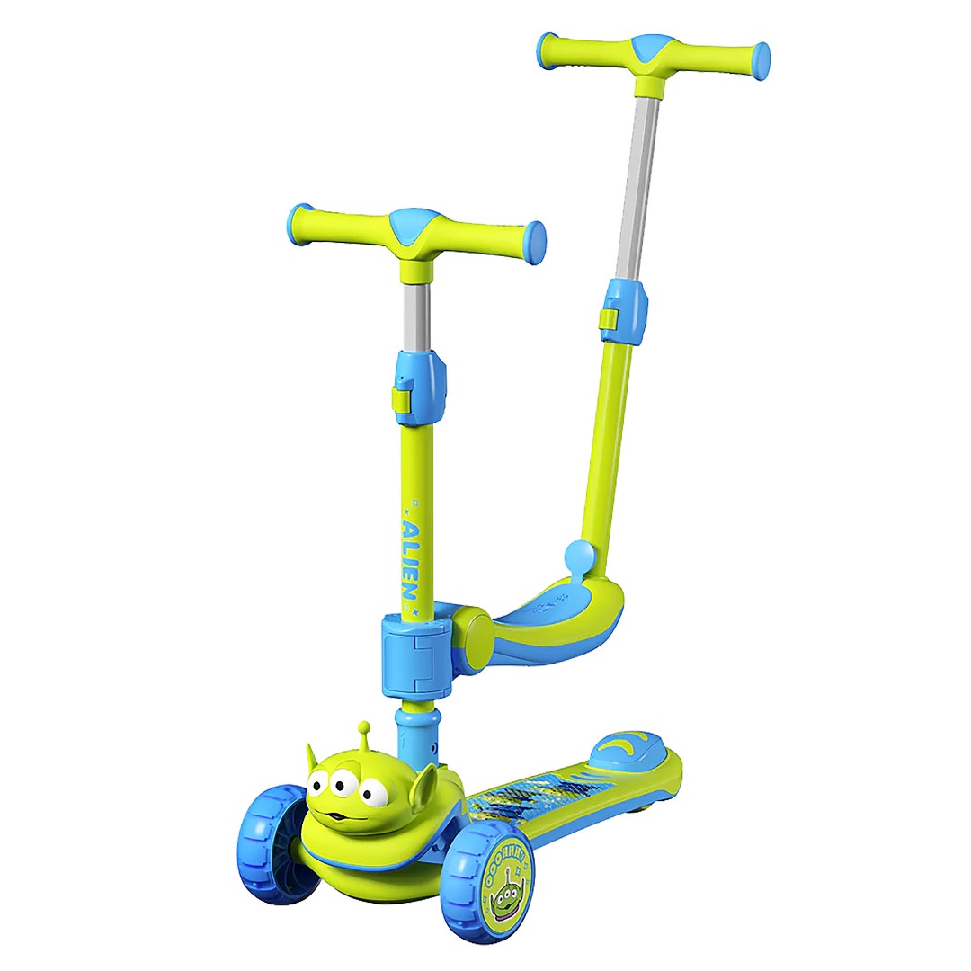 Disney 3 In 1 Foldable Scooter - 3D Alien, Sports Equipment, Sports ...