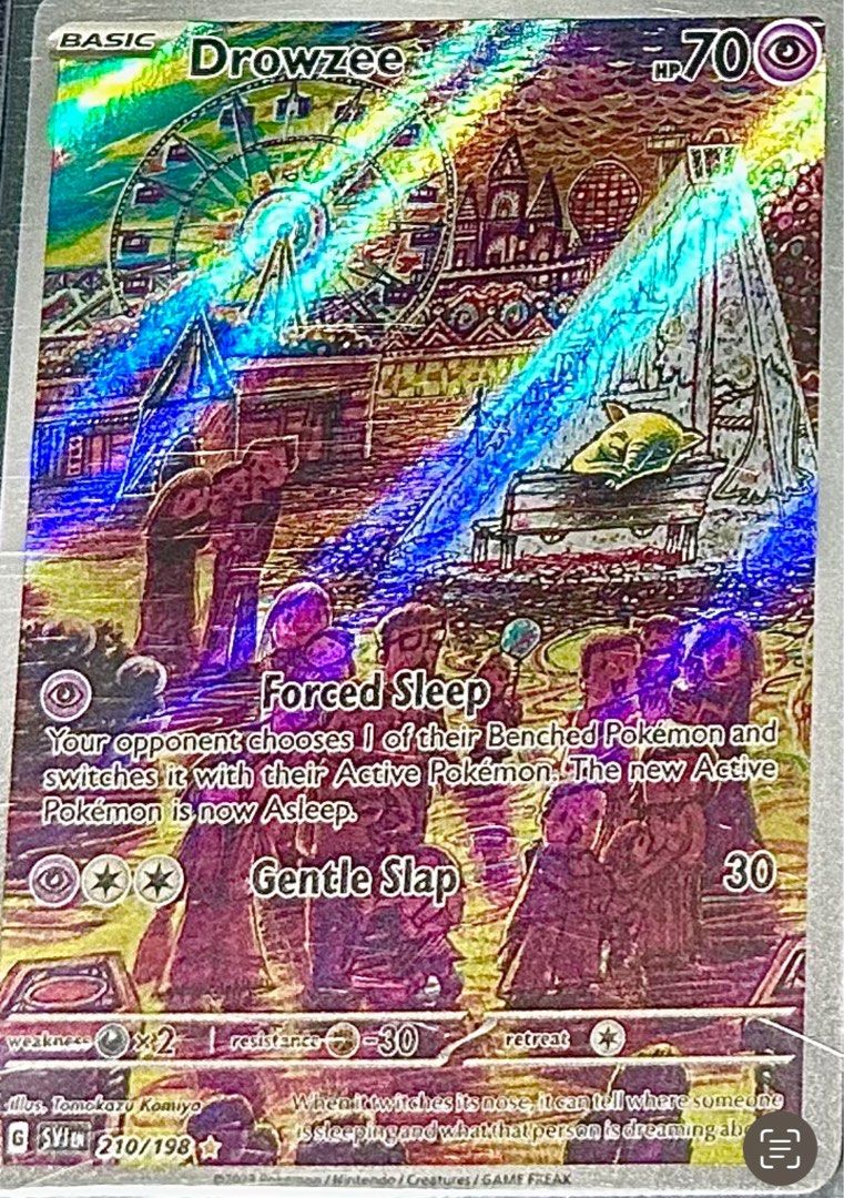 Drowzee Illustration Rare IR - Scarlet & Violet Base Pokemon TCG, Hobbies & Toys, Toys & Games ...