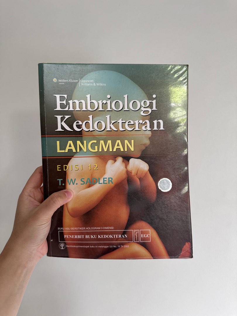 Embriologi Kedokteran Langman ORIGINAL buku kedokteran biologi, Buku & Alat Tulis, Buku ...