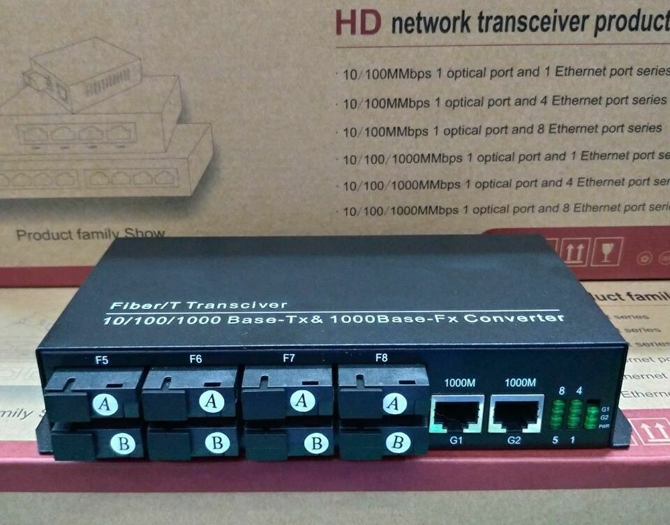 Fiber SC Switch (G-4A4B+2GE), Furniture & Home Living, Security & Locks, Security Systems & CCTV ...