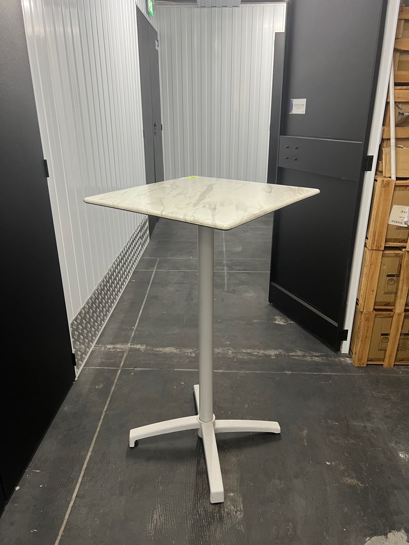 Weatherproof foldable marble high table, Furniture & Home Living ...