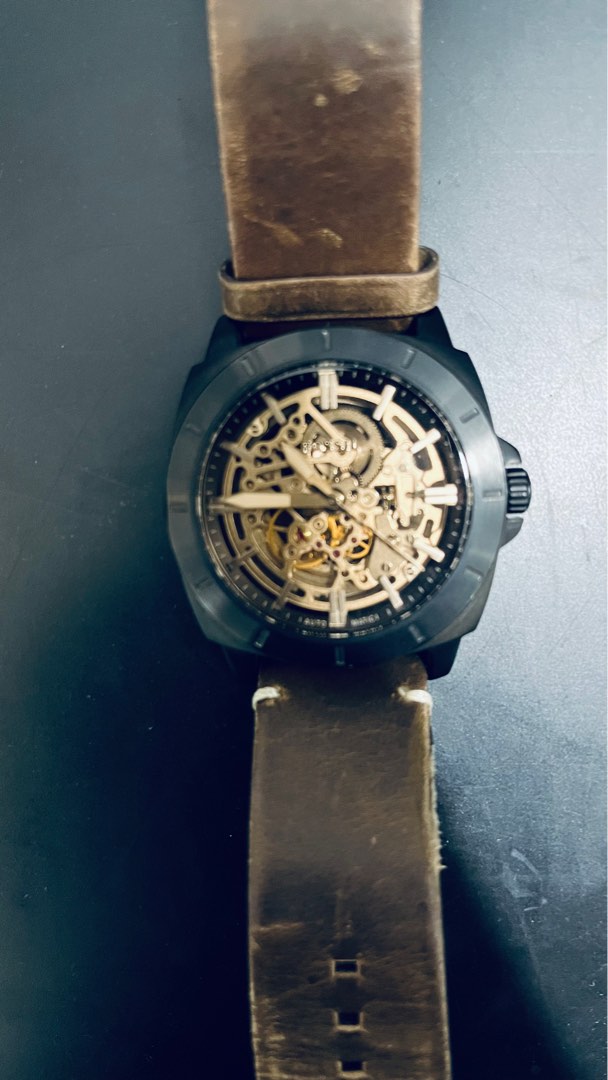 Fossil Skeleton Automatic Watch, Luxury, Watches on Carousell