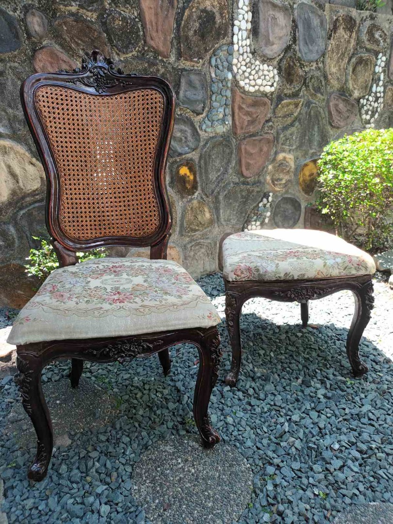 Garage sale - Solihiya chair with free stool, Furniture & Home Living ...