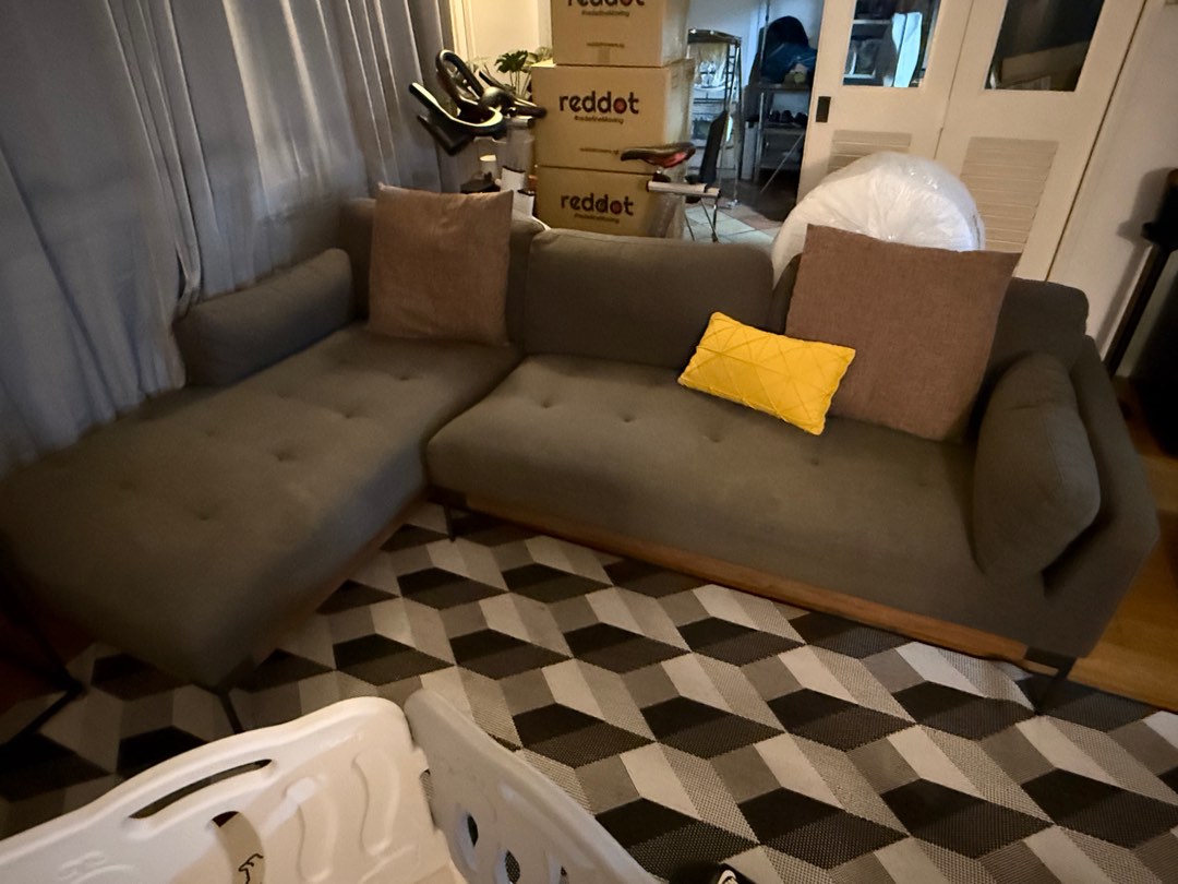 Grey Sofa - Pick up ony, Furniture & Home Living, Furniture, Sofas on ...