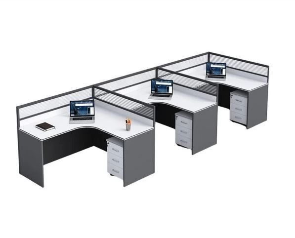 H704 Workstations w F-Panel Partition Executive high partition,with ...