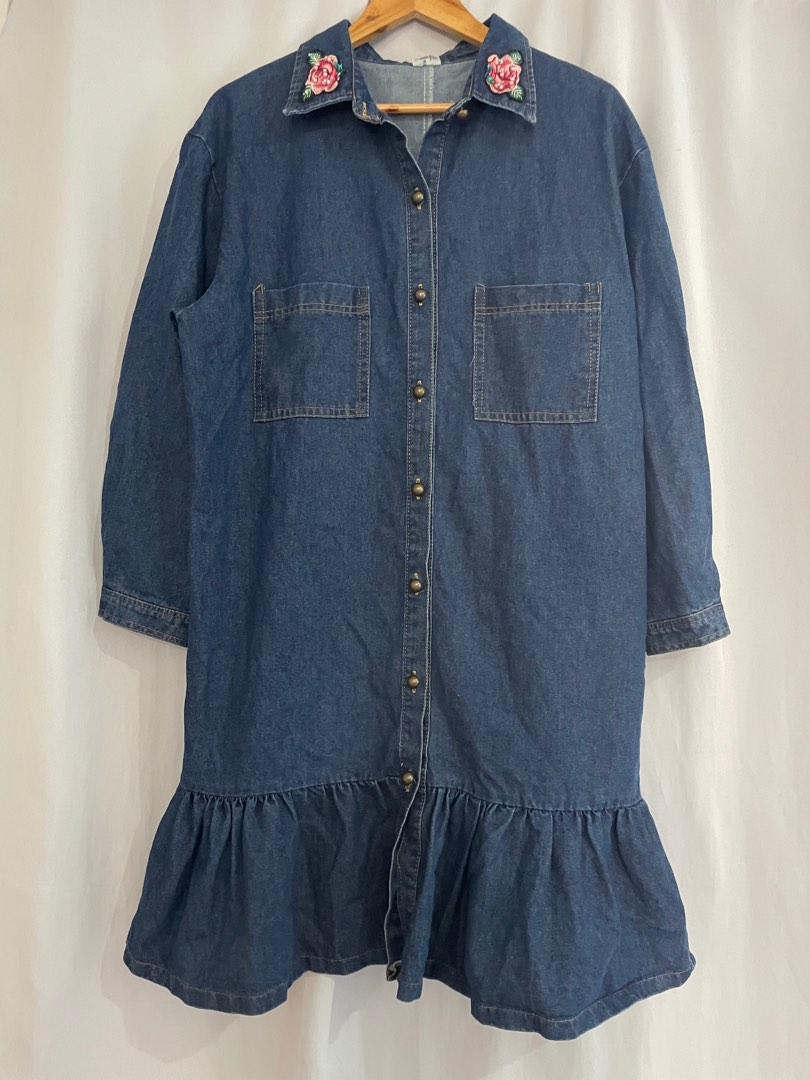 Hiso Denim Dress, Women's Fashion, Dresses & Sets, Dresses on Carousell