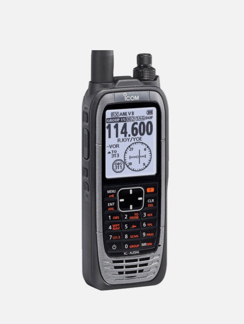 Ic-a25n Icom VHF Airband Handheld Navigation Transceiver GPS Bluetooth ...