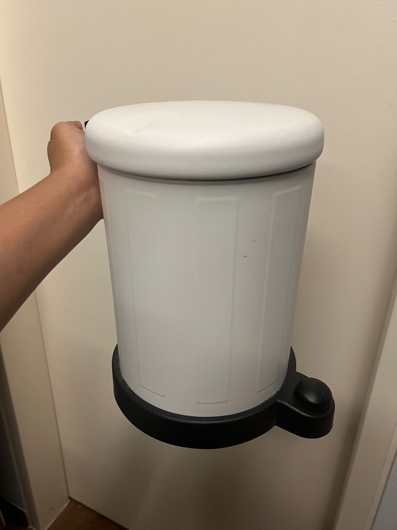 IKEA White Small Dustbin, Furniture & Home Living, Home Improvement ...