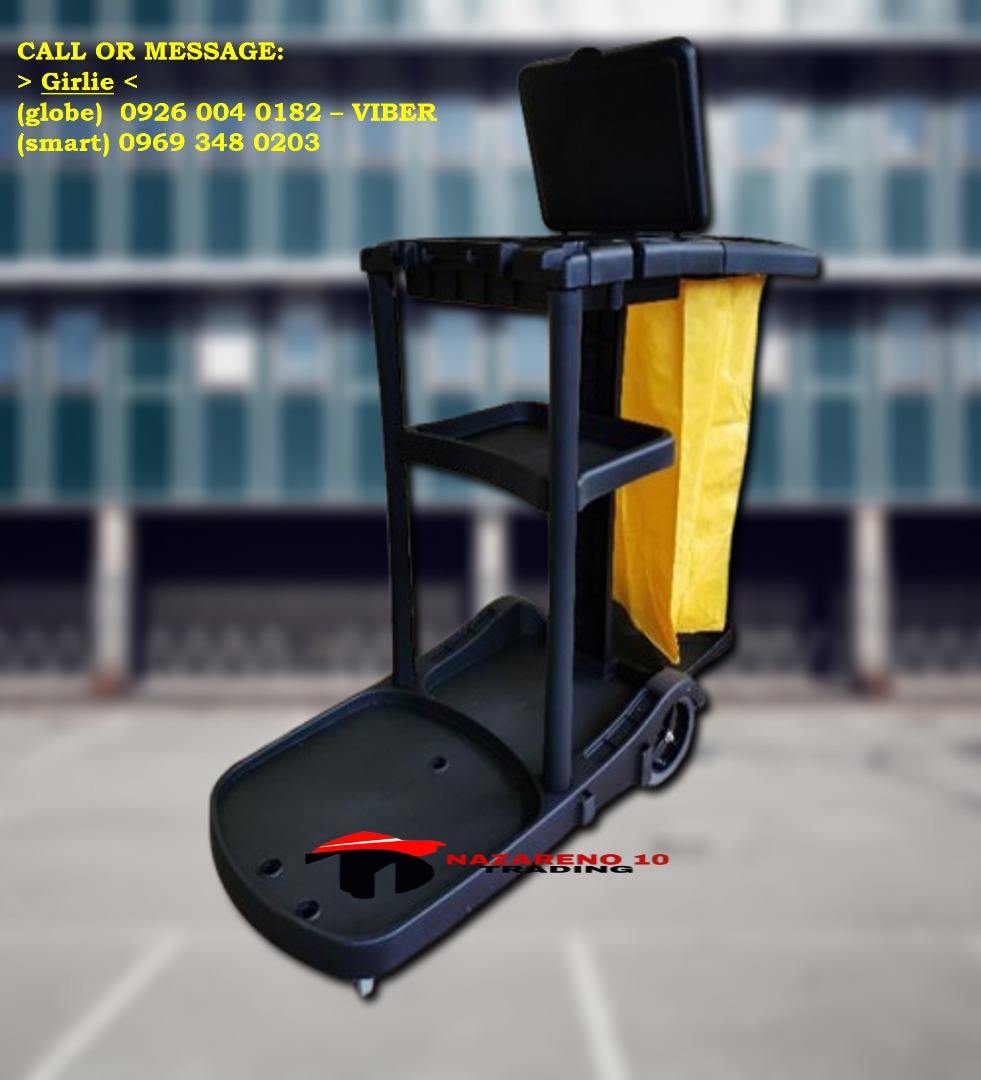 JANITORIAL CART PUSH CART, Everything Else, Others on Carousell