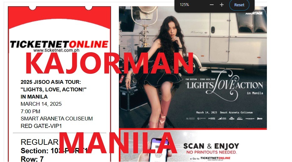 JISOO ASIA TOUR Manila, Tickets & Vouchers, Event Tickets on Carousell