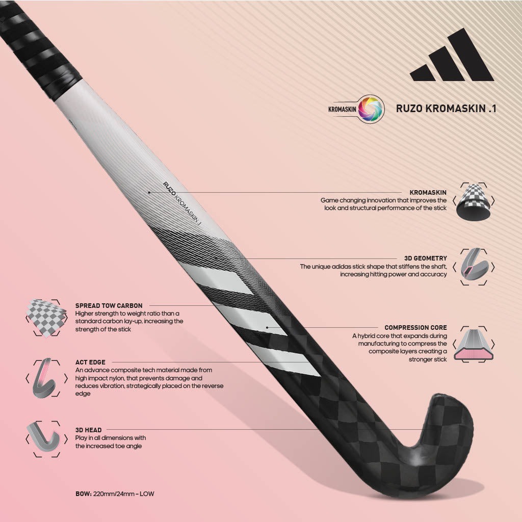 Kayu Hoki-Adidas Ruzo Kromaskin .1 Hockey Stick 2024/2025 Season ...