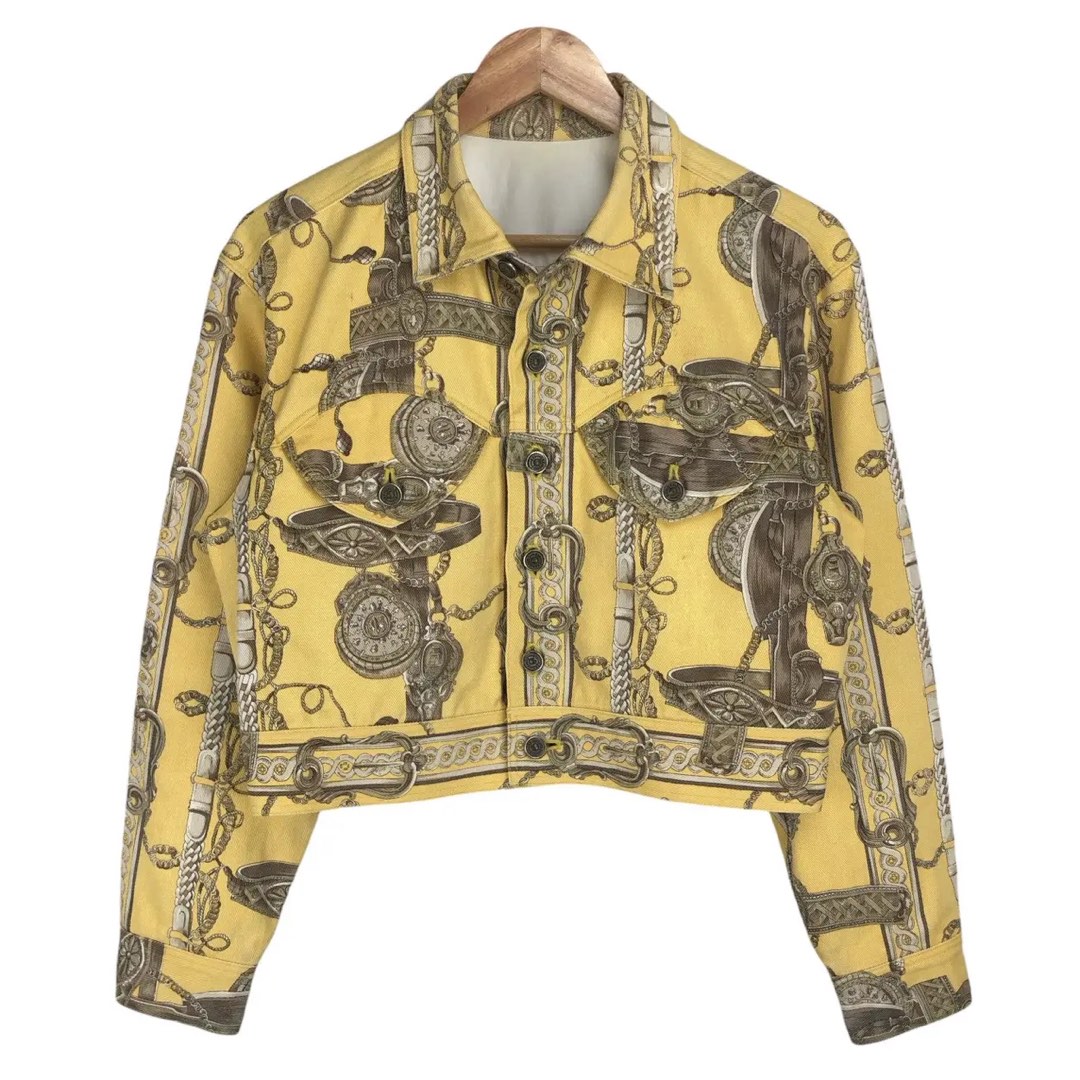 Kensho Abe 511 Baroque Gold Yellow Crop Denim Jacket Japan M, Men's Fashion, Coats, Jackets and ...
