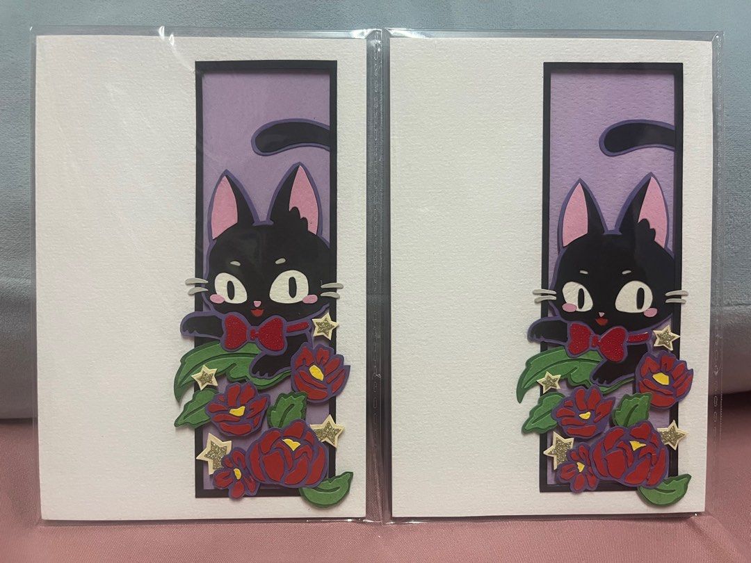 Kiki Black Cat (3D layer card), Hobbies & Toys, Stationery & Craft ...