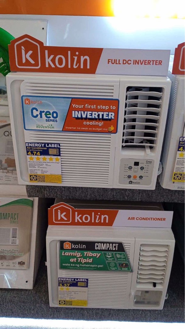 KOLIN WINDOW TYPE INVERTER AIR CONDITIONER, TV & Home Appliances, Air ...